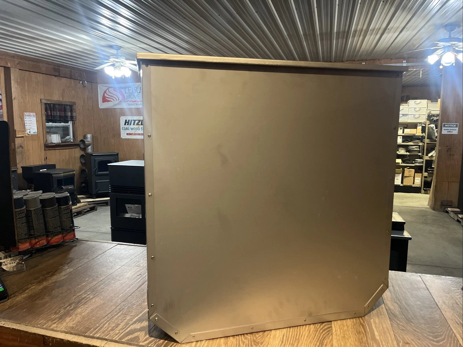 Alaska Model 140 Coal Stove Furnace DUAL FEED Hopper Stainless steel ...