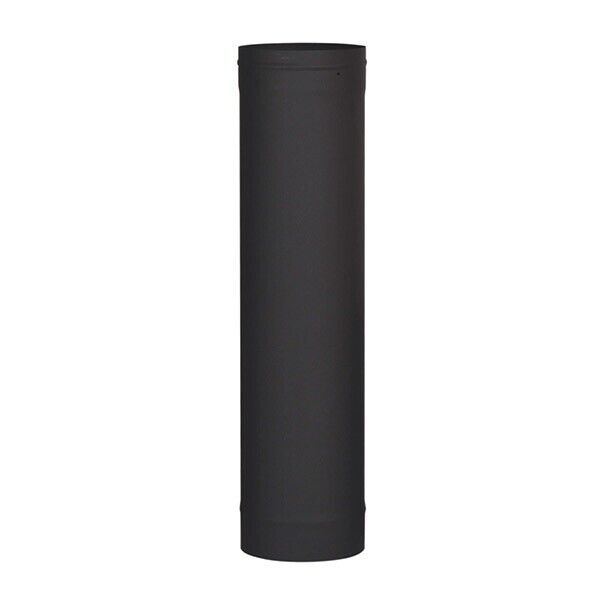 6"x24"Long Ventis Black 22ga Welded Single Wall Stove Pipe HEAVY DUTY ...